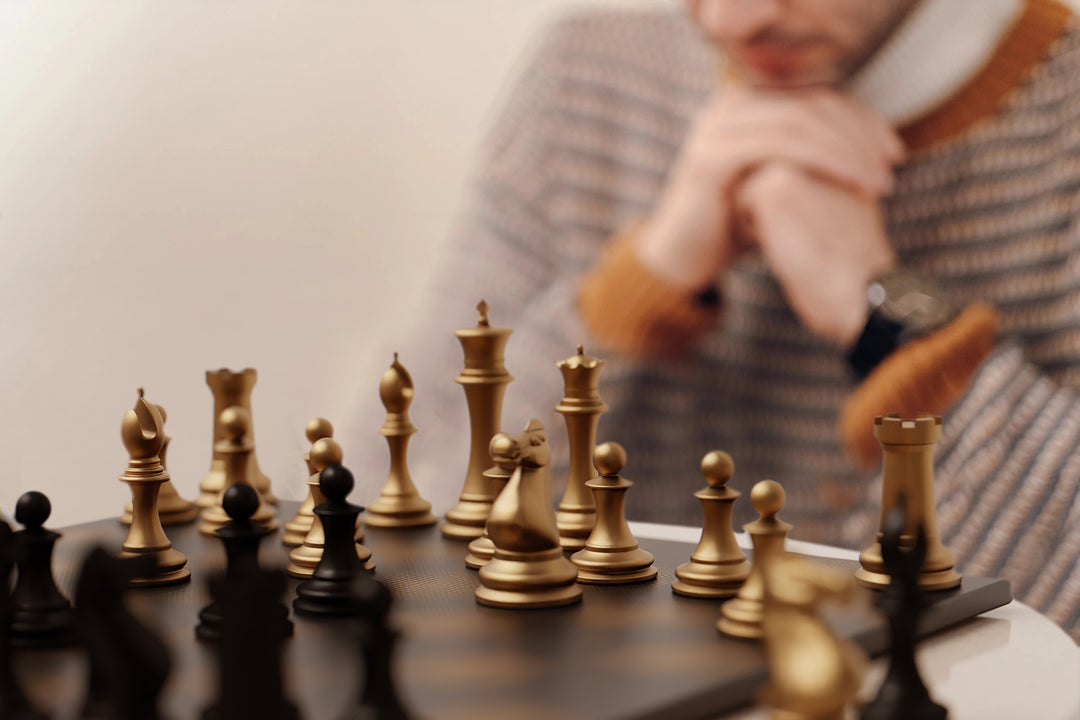Neochess Bronze Series: Bronze vs. Black - Luxury Chess Set